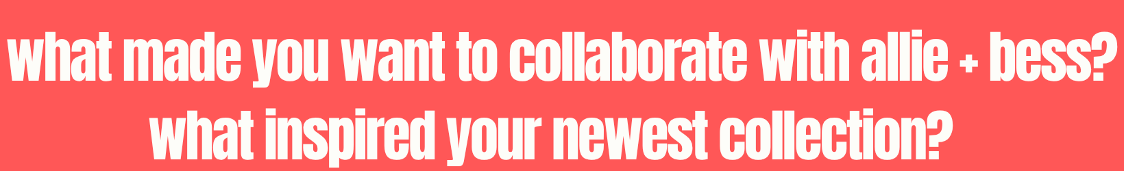 totally charmed... my new allie + bess debut | Hello! Happiness