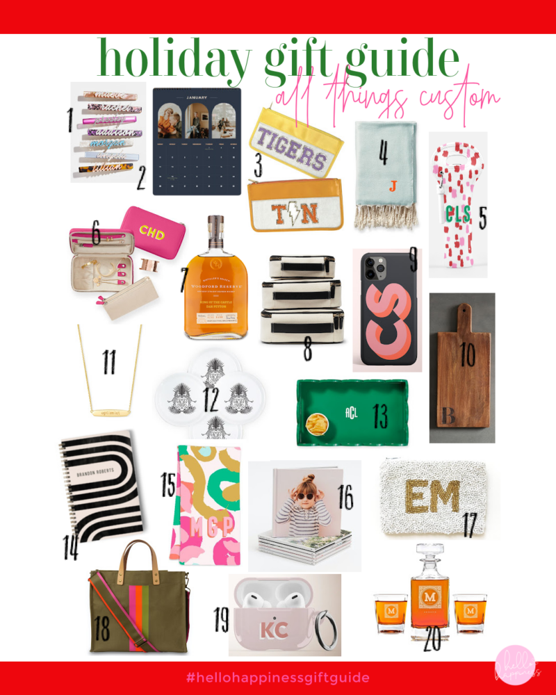 20 Unique Custom Gift Ideas | Holiday Shopping | Hello! Happiness