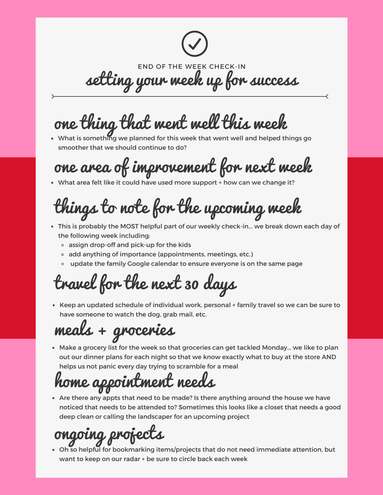 our end of the week check-in! | Hello! Happiness