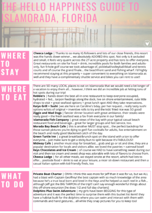 spring break in islamorada, florida | Hello! Happiness