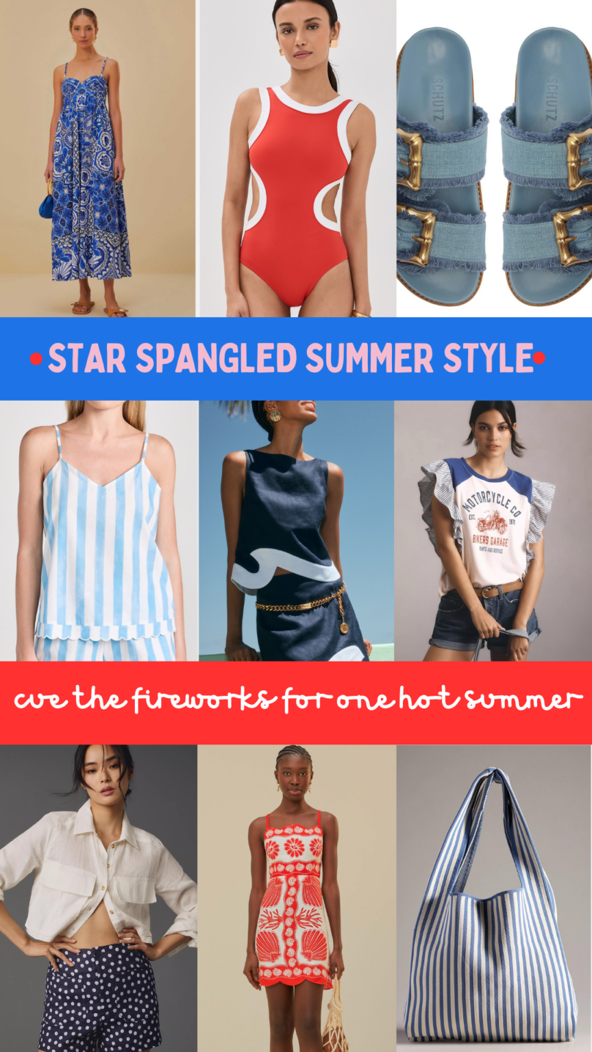 star spangled style... red, white and new | Hello! Happiness