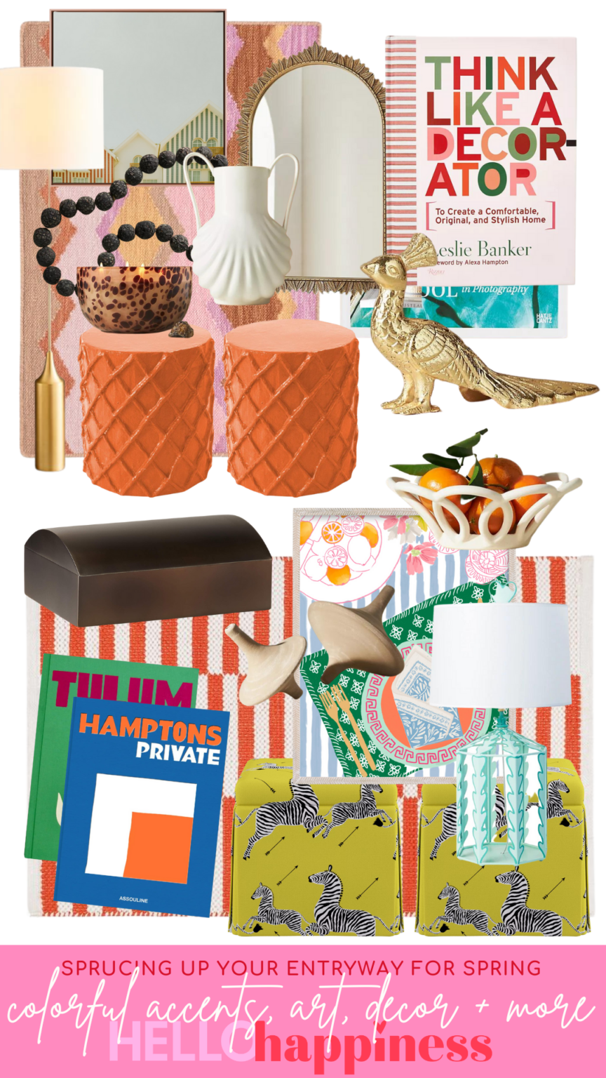 fresh spring updates to your entryway | Hello! Happiness